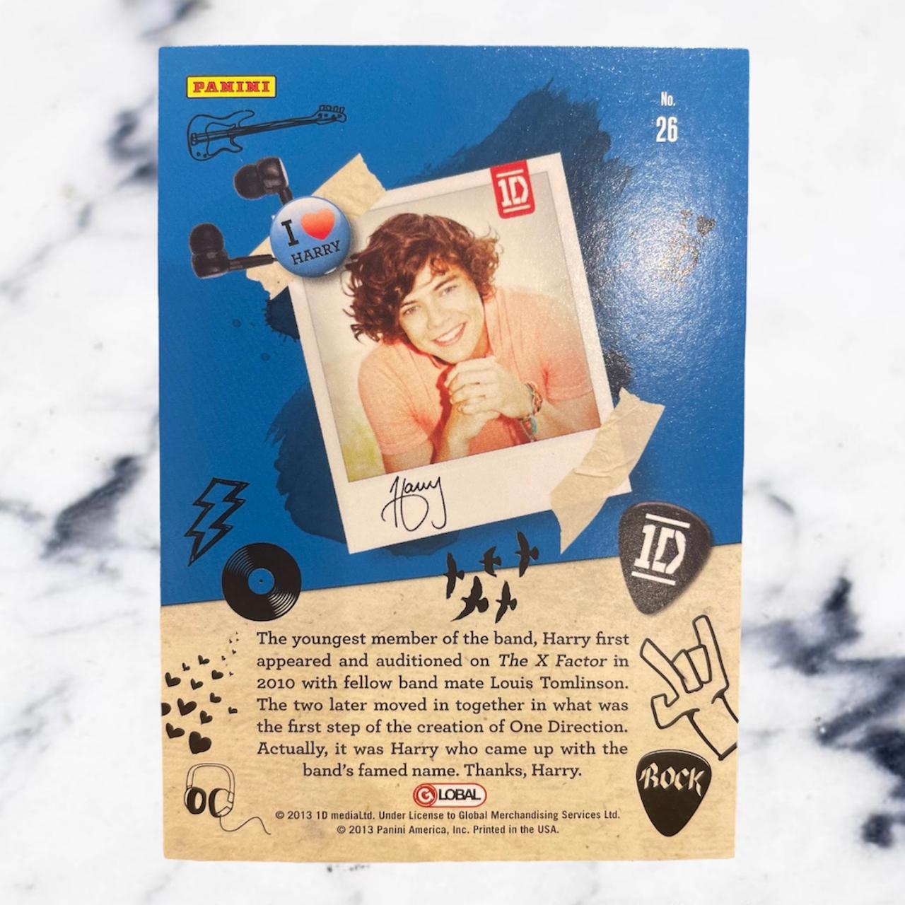Official One Direction Trading Card Harry Styles... - Depop