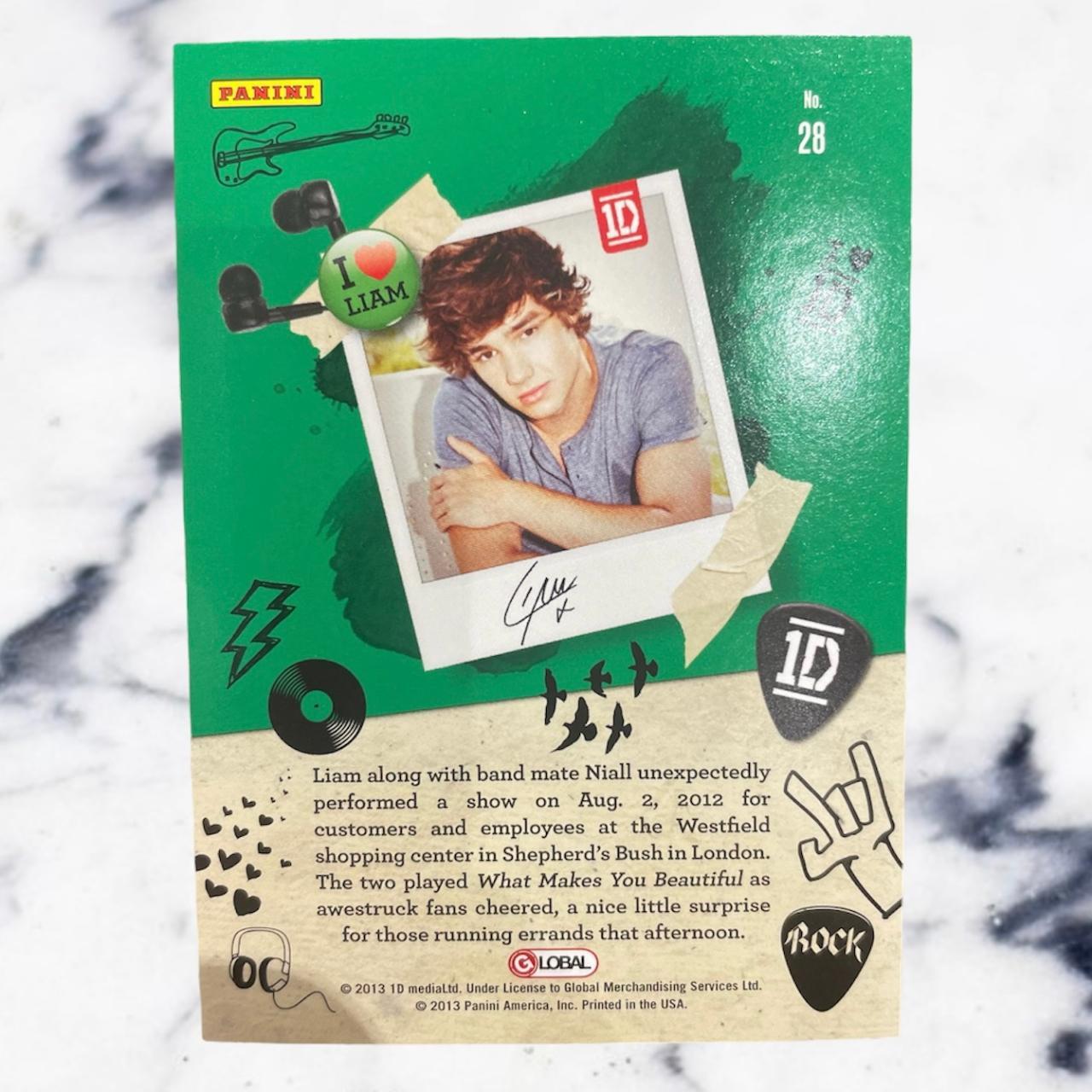 Official One Direction Trading Card Liam Payne Depop 