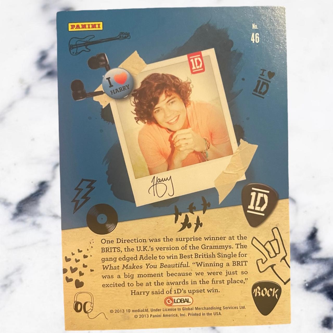 Official One Direction Trading Card Harry styles... - Depop