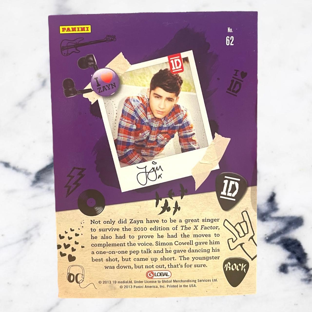 Official One Direction Zayn Malik Trading Card... - Depop