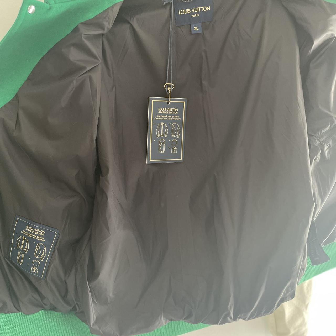 Green Louis Vuitton Varsity Jacket OPEN TO OFFERS... - Depop