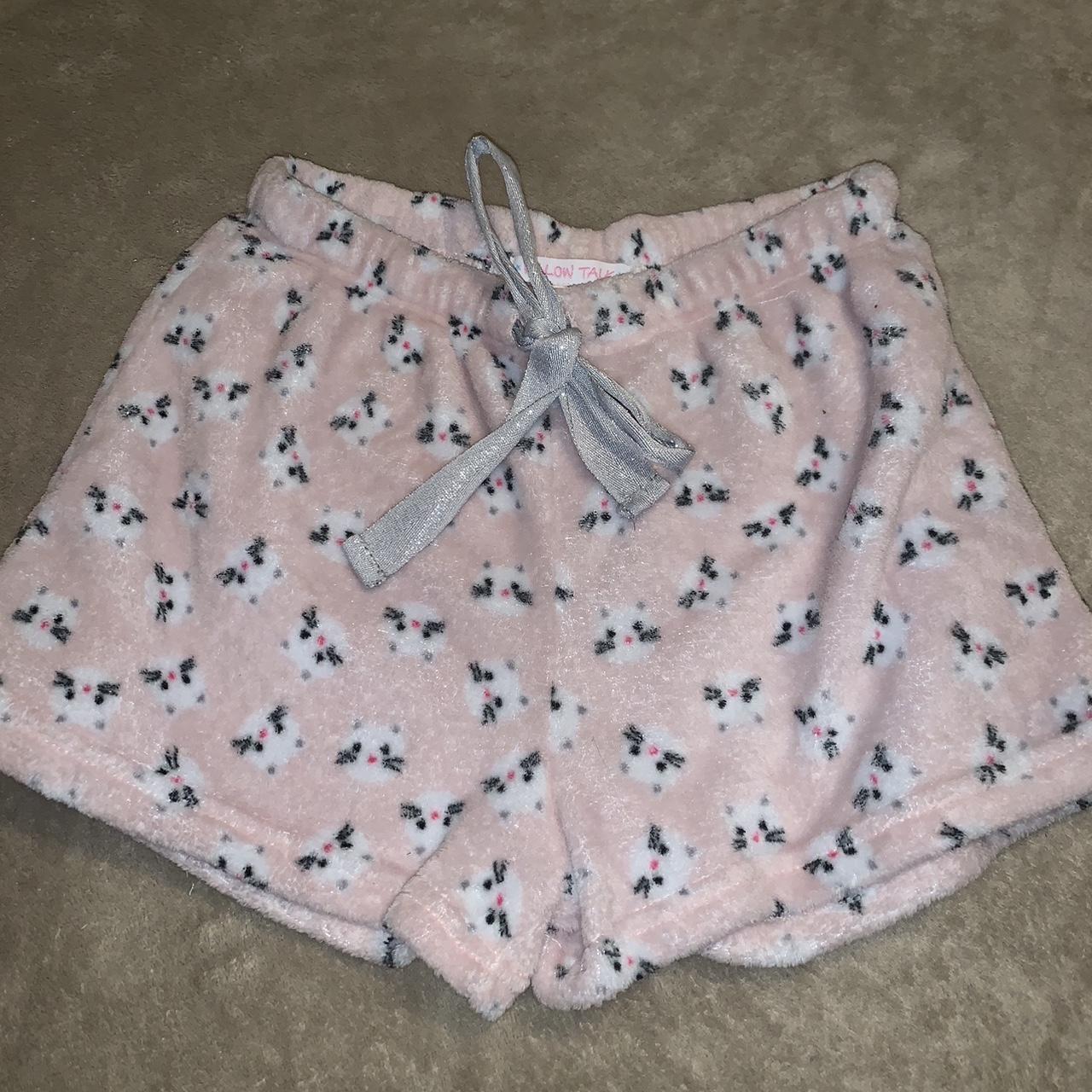 Y2k super soft pajama shorts size small but... - Depop