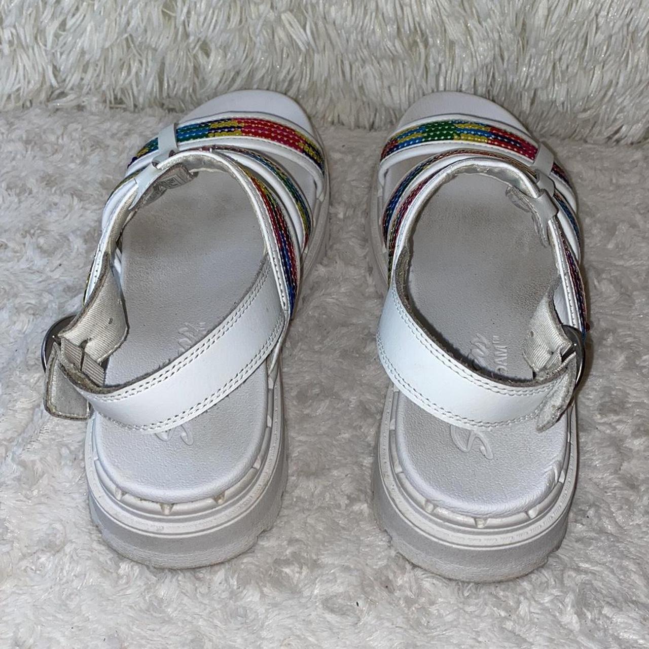 Skechers Jammers Triple Rainbow Platform Sandal... - Depop