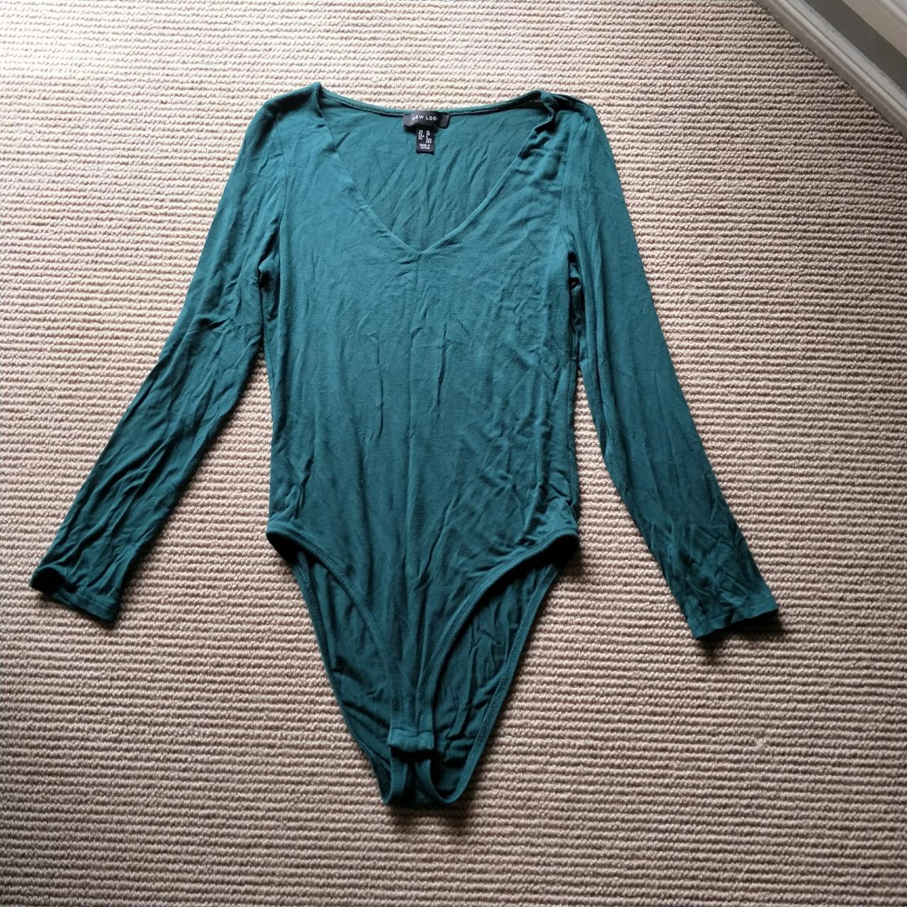 Green/Blue/Turquoise New Look bodysuit Super soft... - Depop