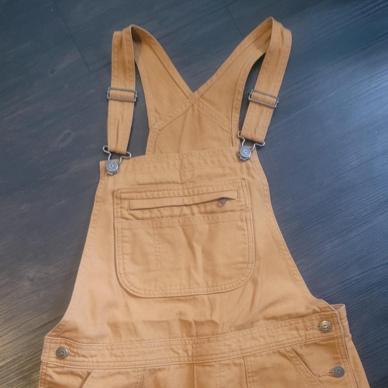 Mustard yellow Patagonia overalls. Front zipper... - Depop