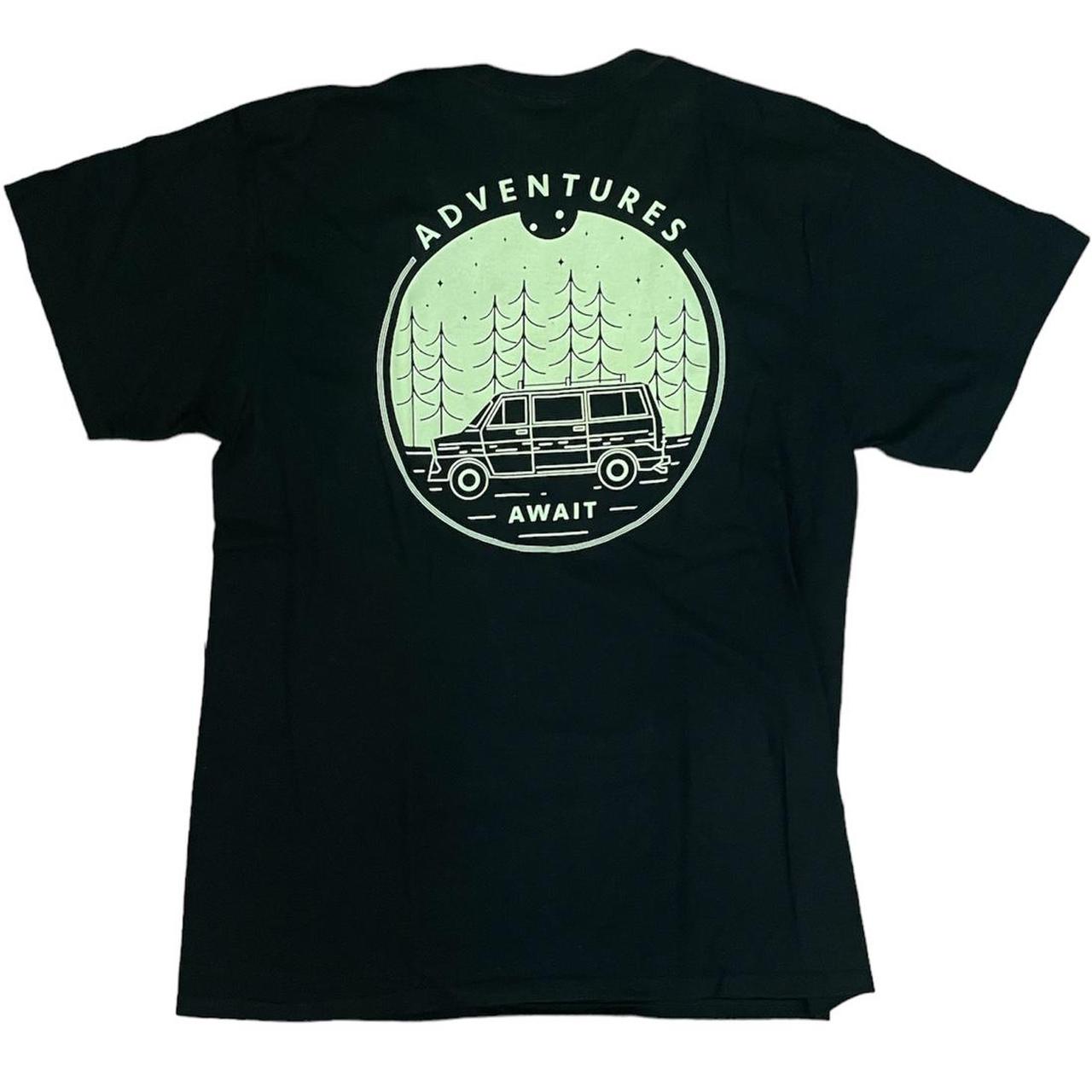 Y2K Dravus Camping Tee (back is pictured... - Depop