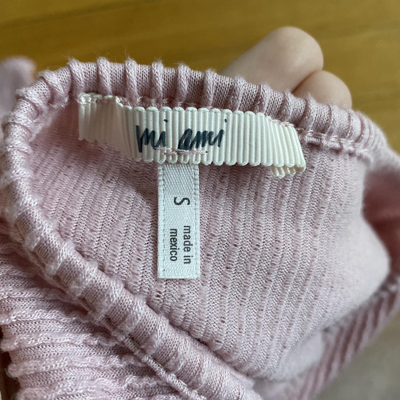 small long sleeve light pink flowy shirt - Depop