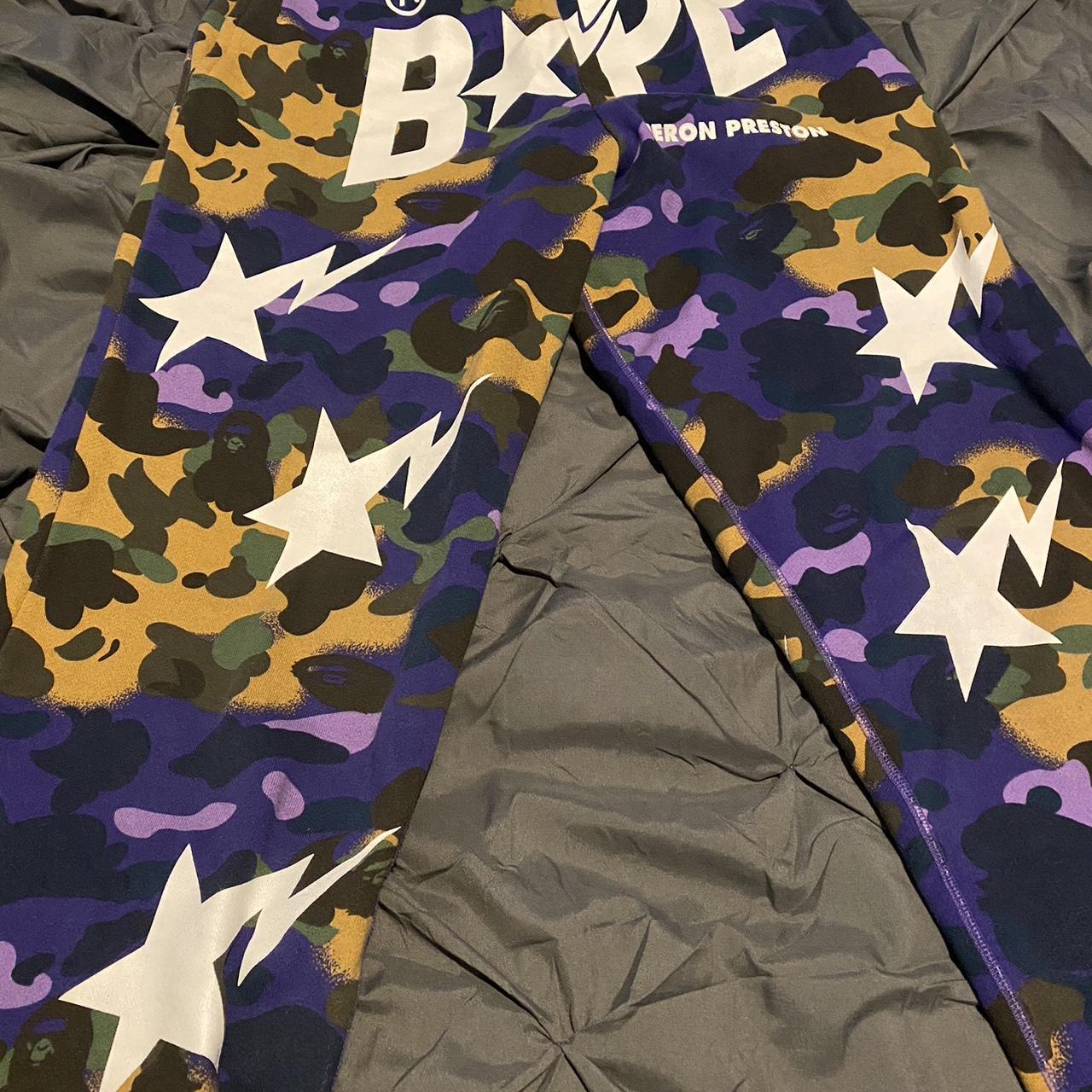 Bape X heron Preston joggers size small Worn once - Depop