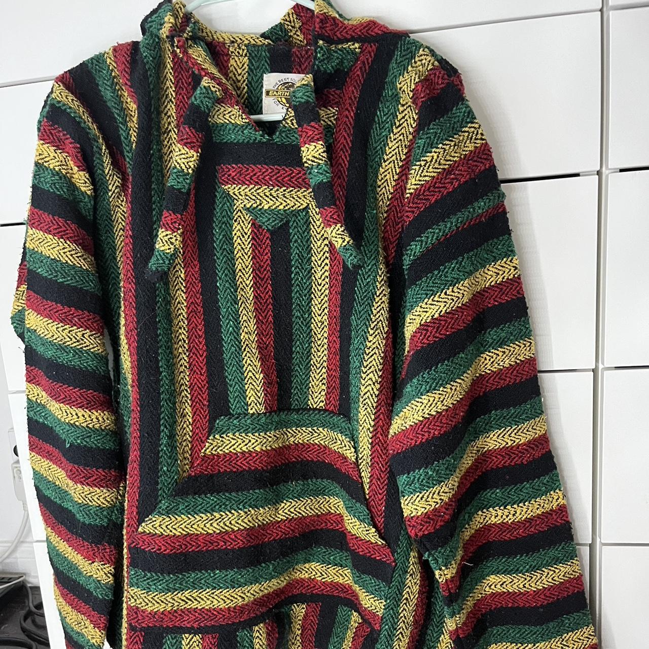 classic rasta colored drug rug, earth ragz vintage... - Depop