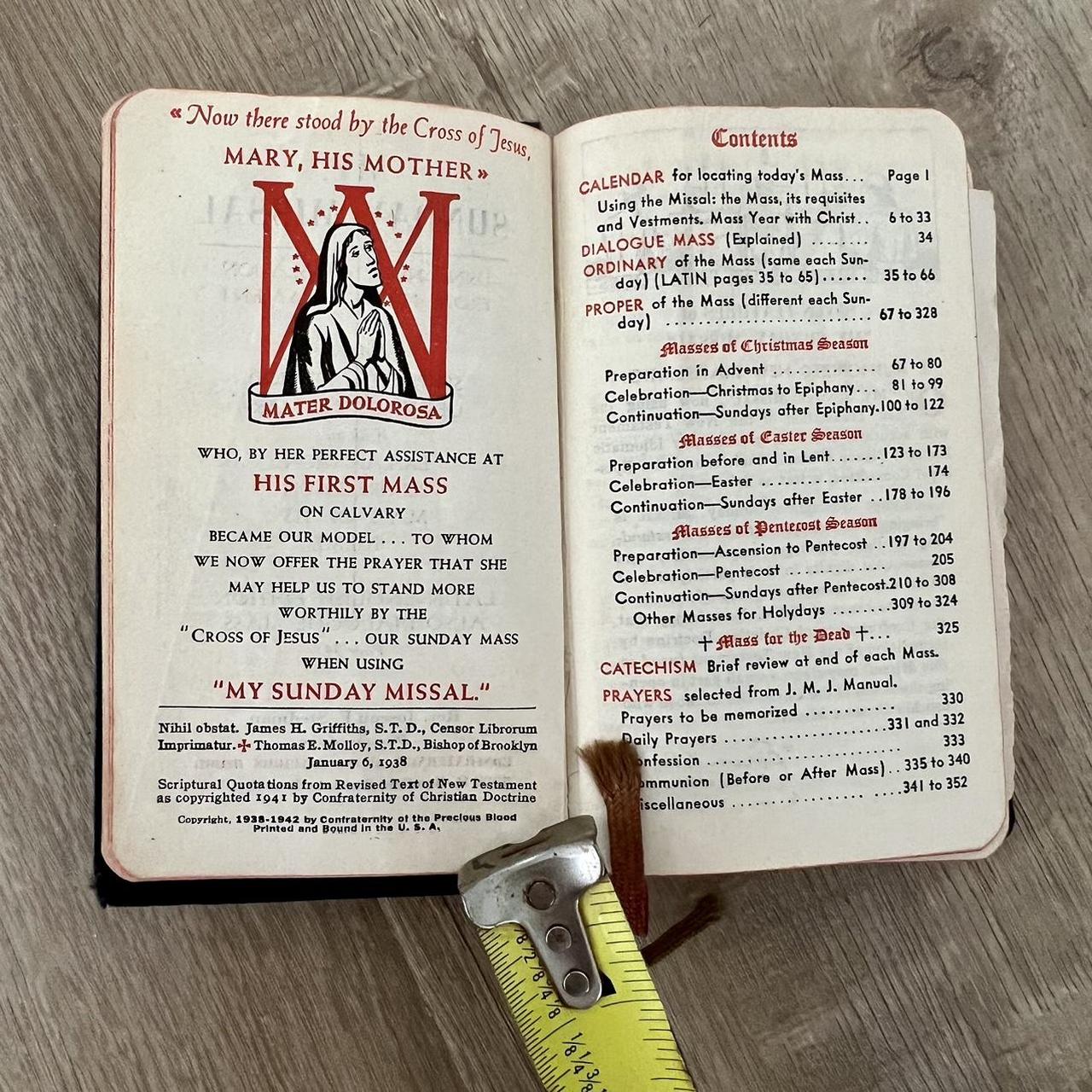 Vintage 1942 My Sunday Missal by Father Stedman... - Depop
