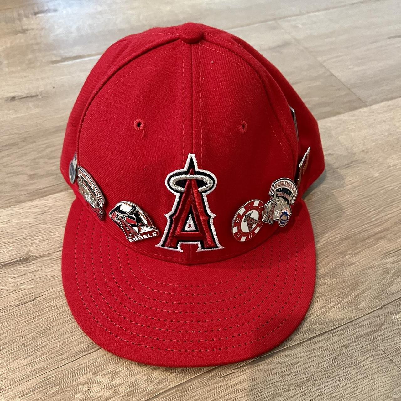 New Era Men's Red Hat | Depop