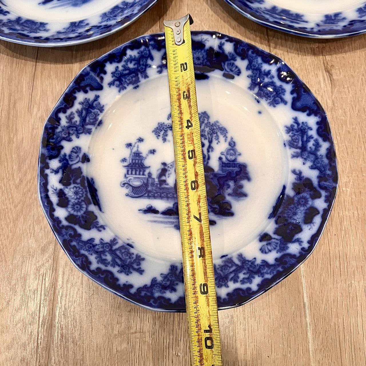 3 PCs 19th Century Flow Blue John and George Alcock... - Depop