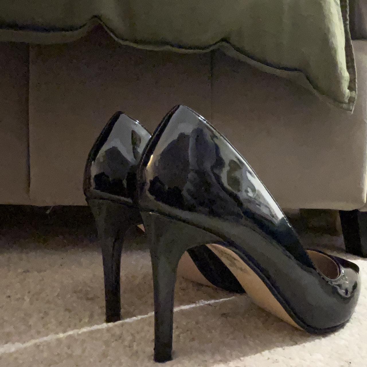 Stiletto Heels Black WornOnce Size 5/5.5 Heels... - Depop