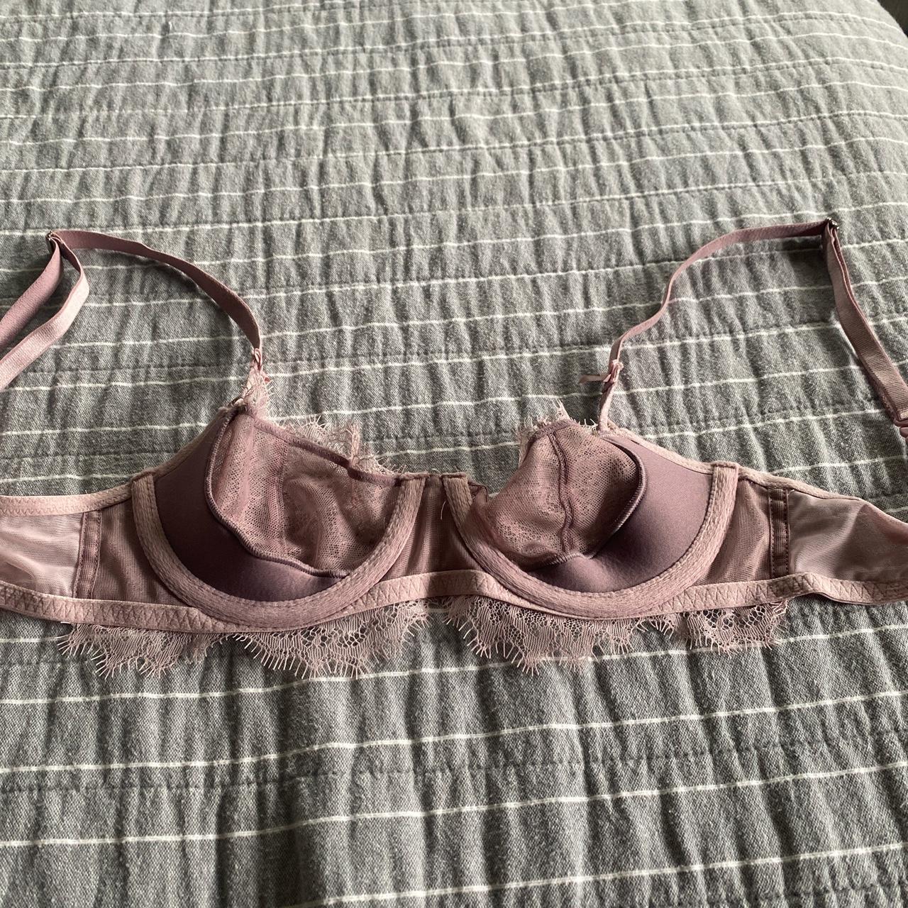 Victoria’s Secret lacy bra size 32a, can’t tell in... - Depop