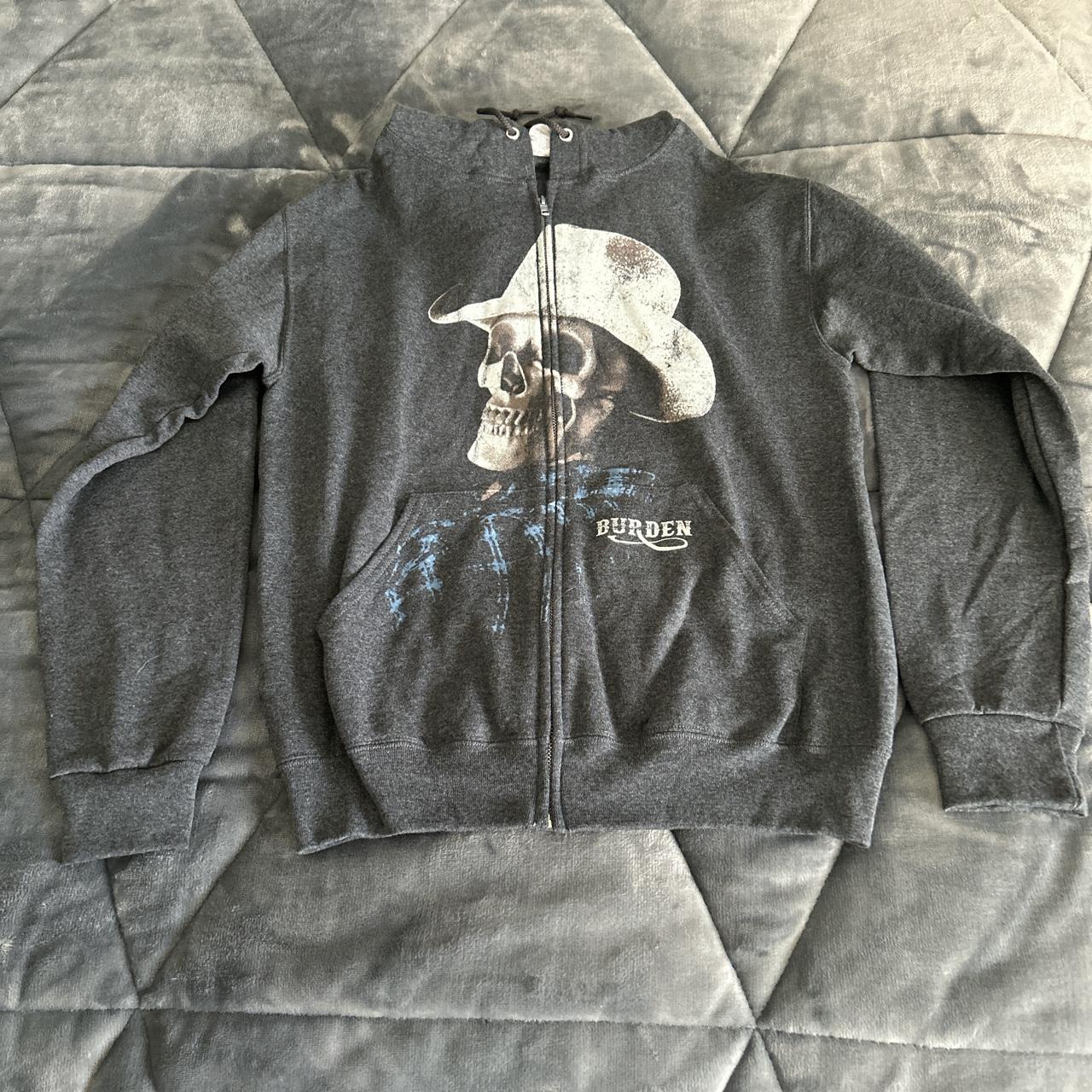 BONES BURDEN zip-up hoodie SMALL #BONES #SESH - Depop