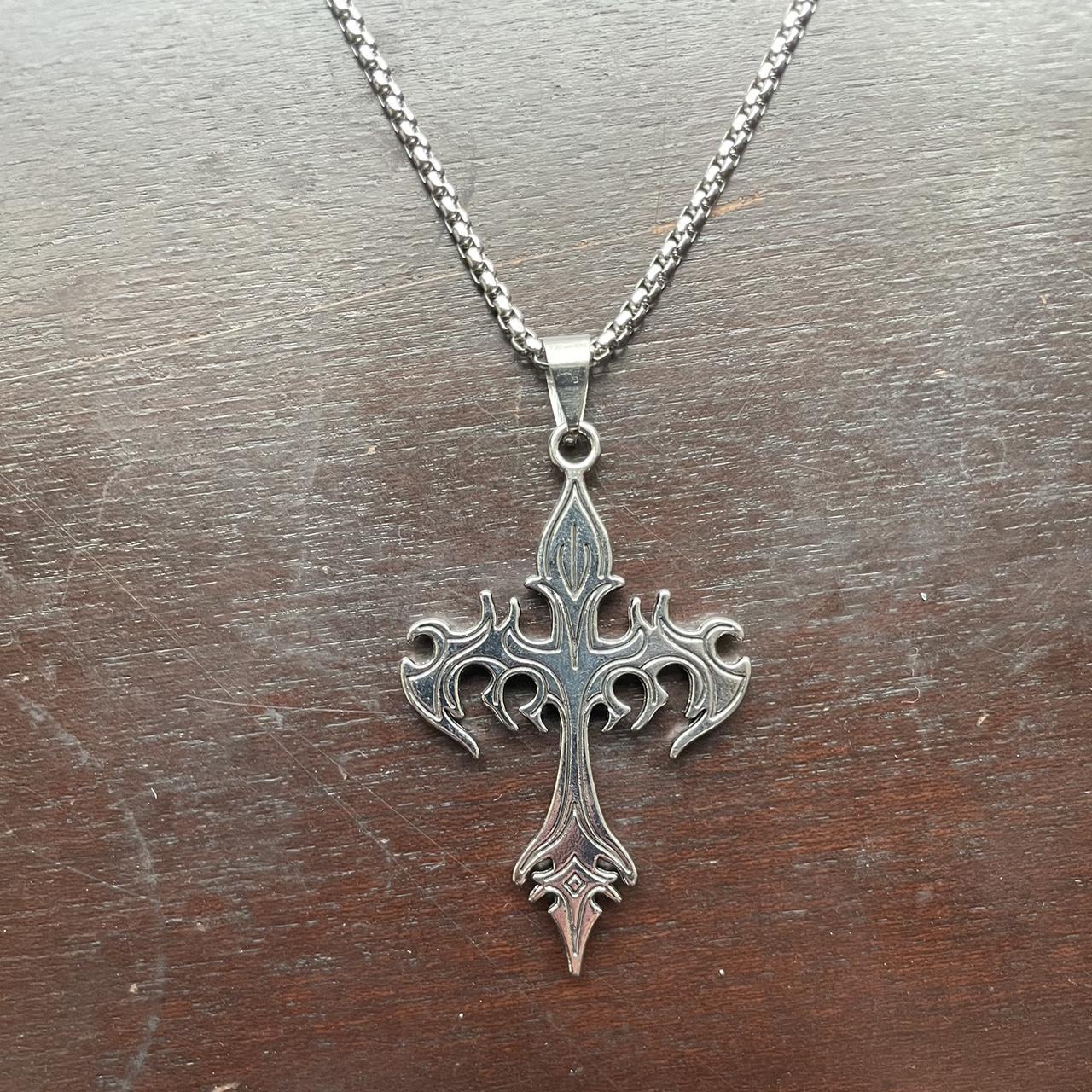 AGONY cyber sigilist emo cross chain DM BEFORE... - Depop