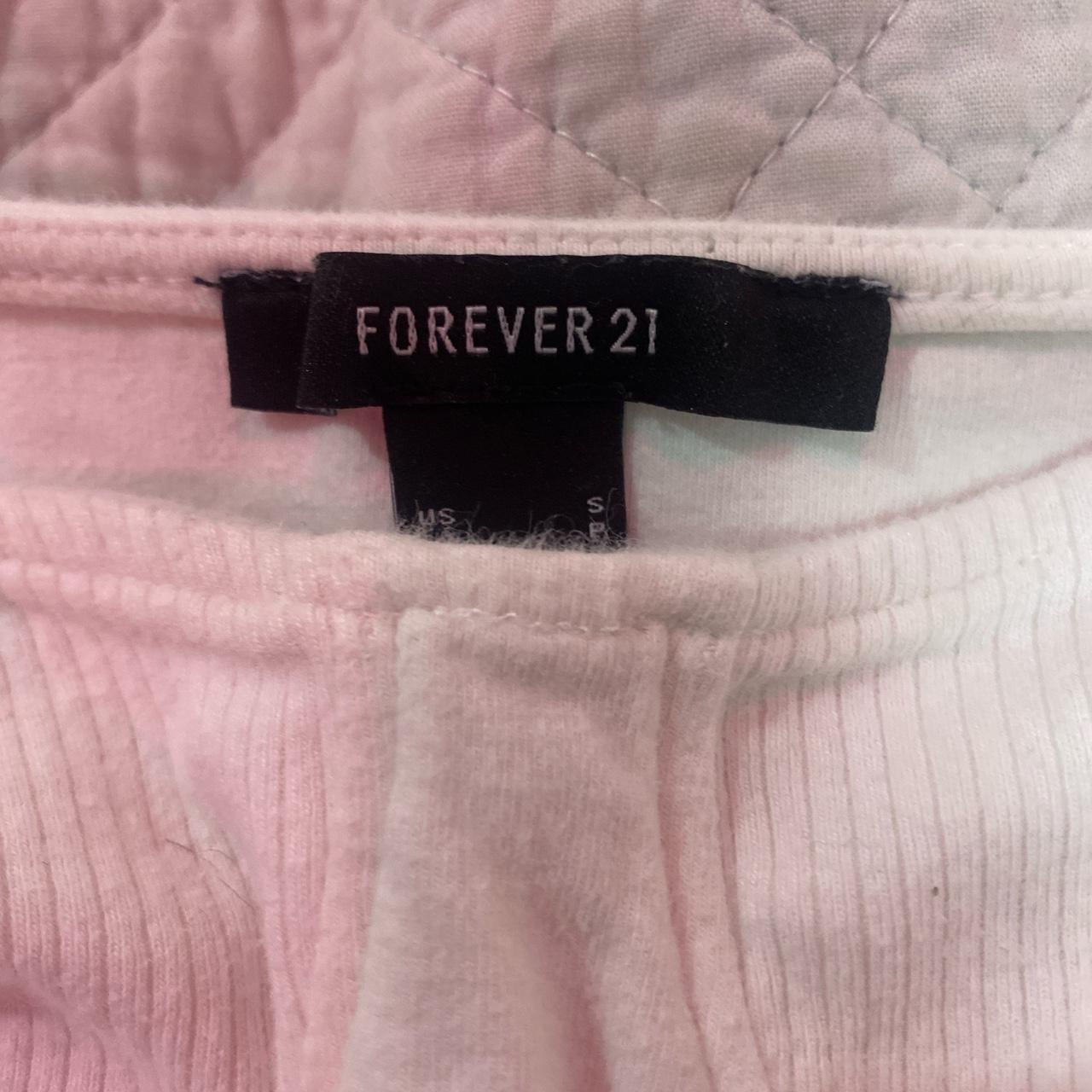 Forever 21 Women's White Crop-top | Depop