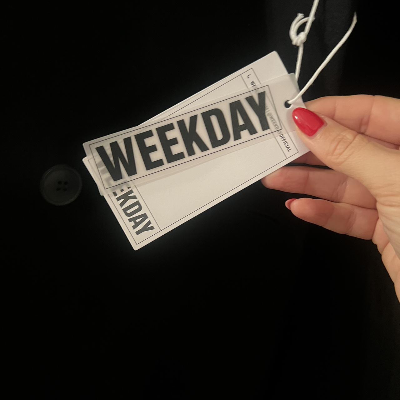 BRAND NEW Weekday - black oversized coat - Depop