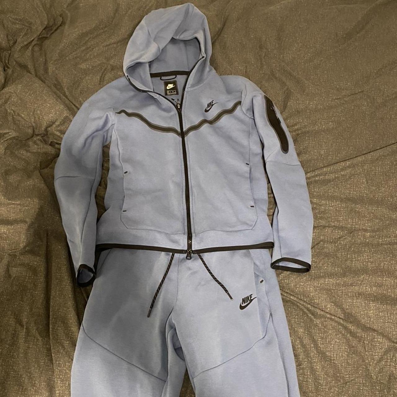 Mens Nike Stone Blue Tech fleece Size XS Great... - Depop