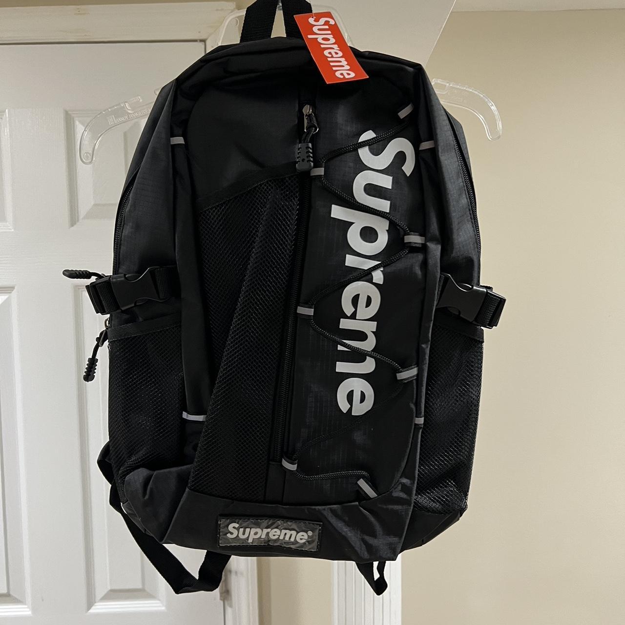 Supreme back pack Brand new With tags and supreme... - Depop