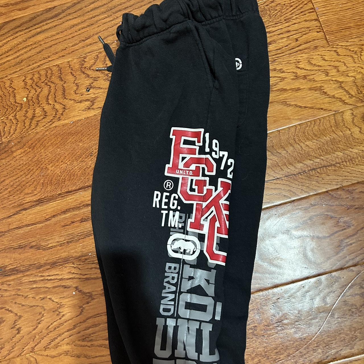 Ecko sweatpants, unsure what size but i’m 5’6 and... - Depop