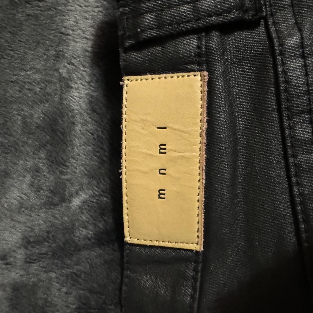 MNML LA Waxed Denim Flares Size 32 Black Very nice... - Depop