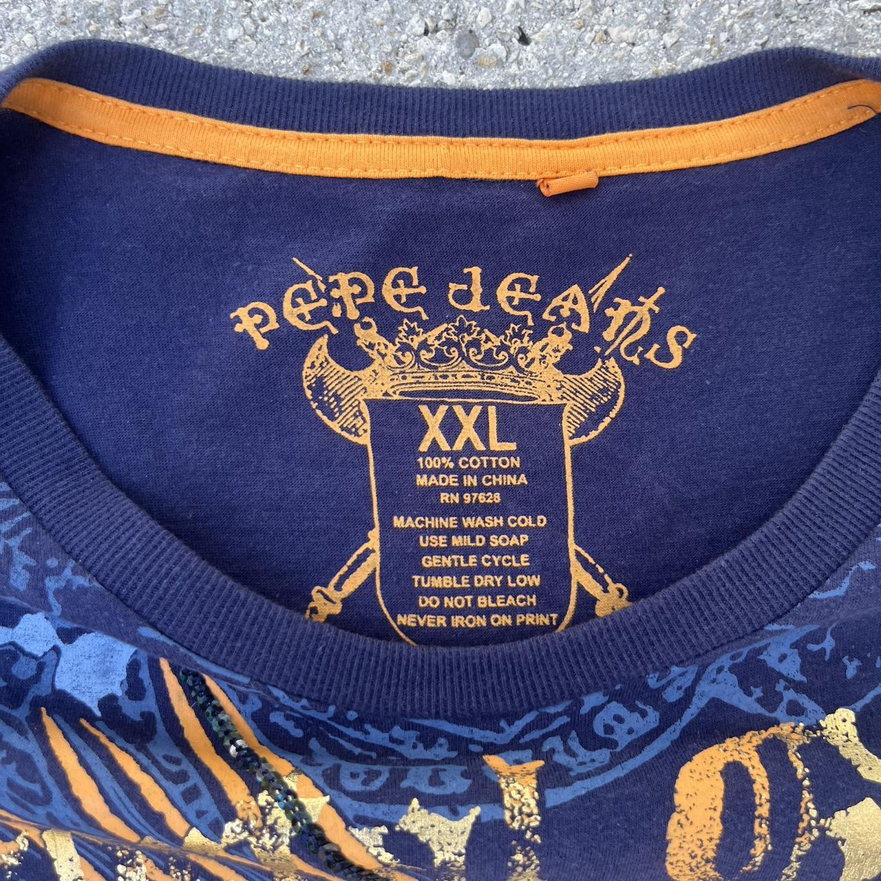 Vintage Y2K Pepe Jeans Studded Rhinestone Cross All... - Depop