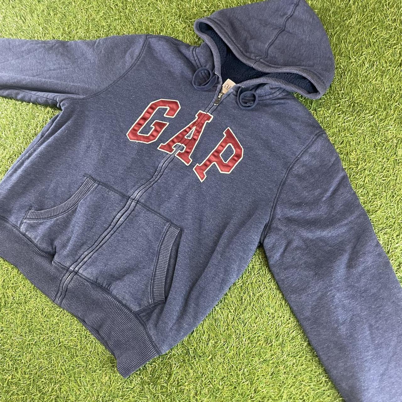 Early Y2K Gap Full Zip Fleeced Lined Jacket... - Depop