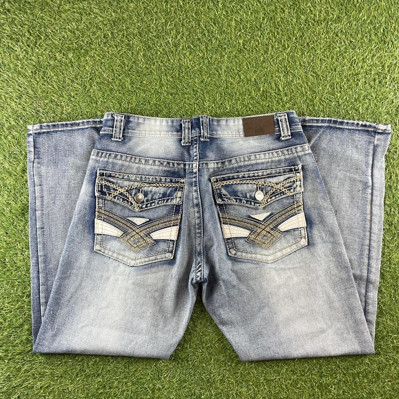 Early 00’s Denim & Rivets Light Wash Denim Jeans... - Depop