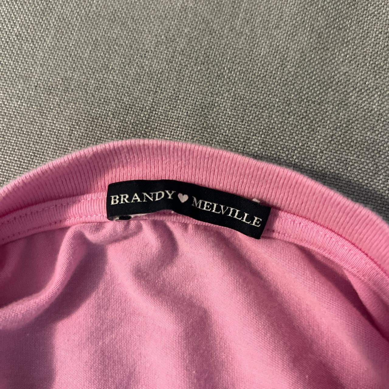 Hot Pink Brandy Melville slightly cropped short... - Depop