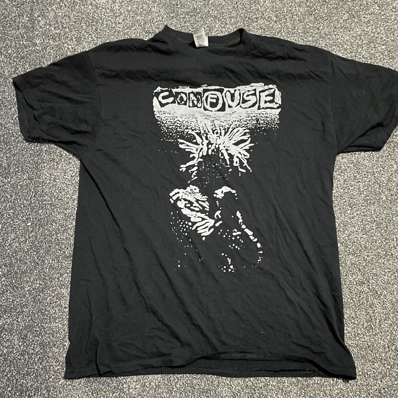 Confuse Japanese hardcore punk band t shirt Size... - Depop