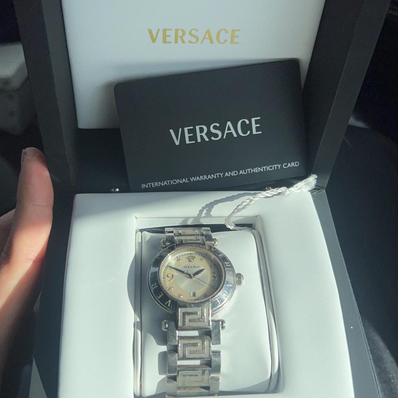 Women’s Versace reve watch. Box and papers. Used - Depop