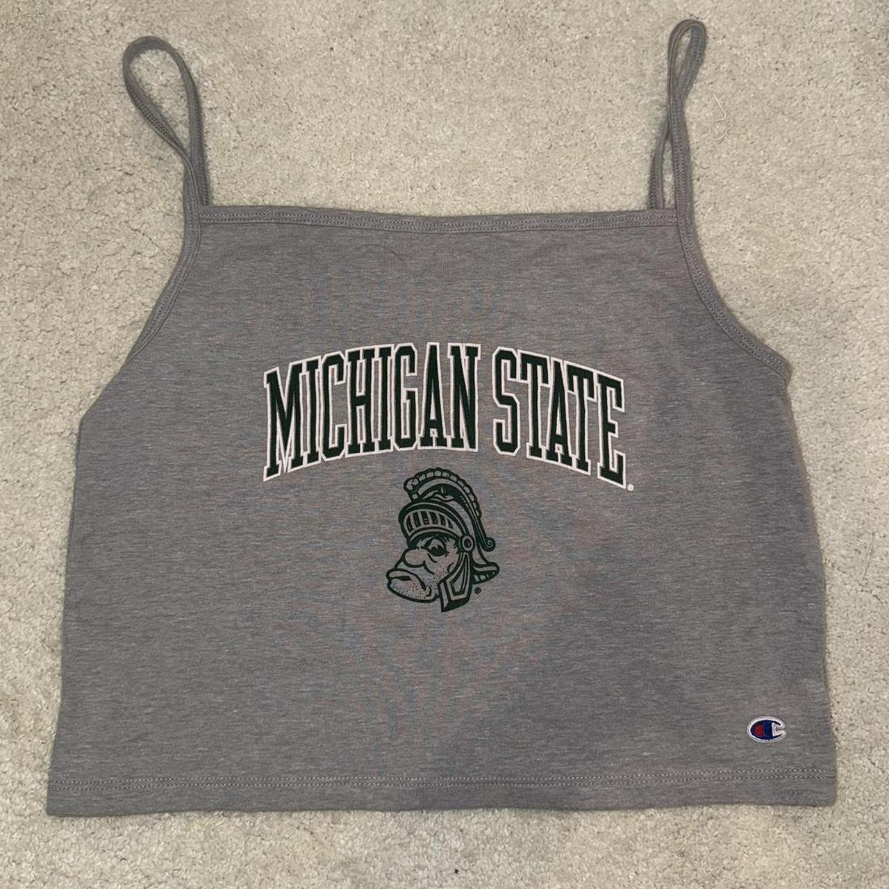 MSU tailgate tank top -never worn -higher square... - Depop