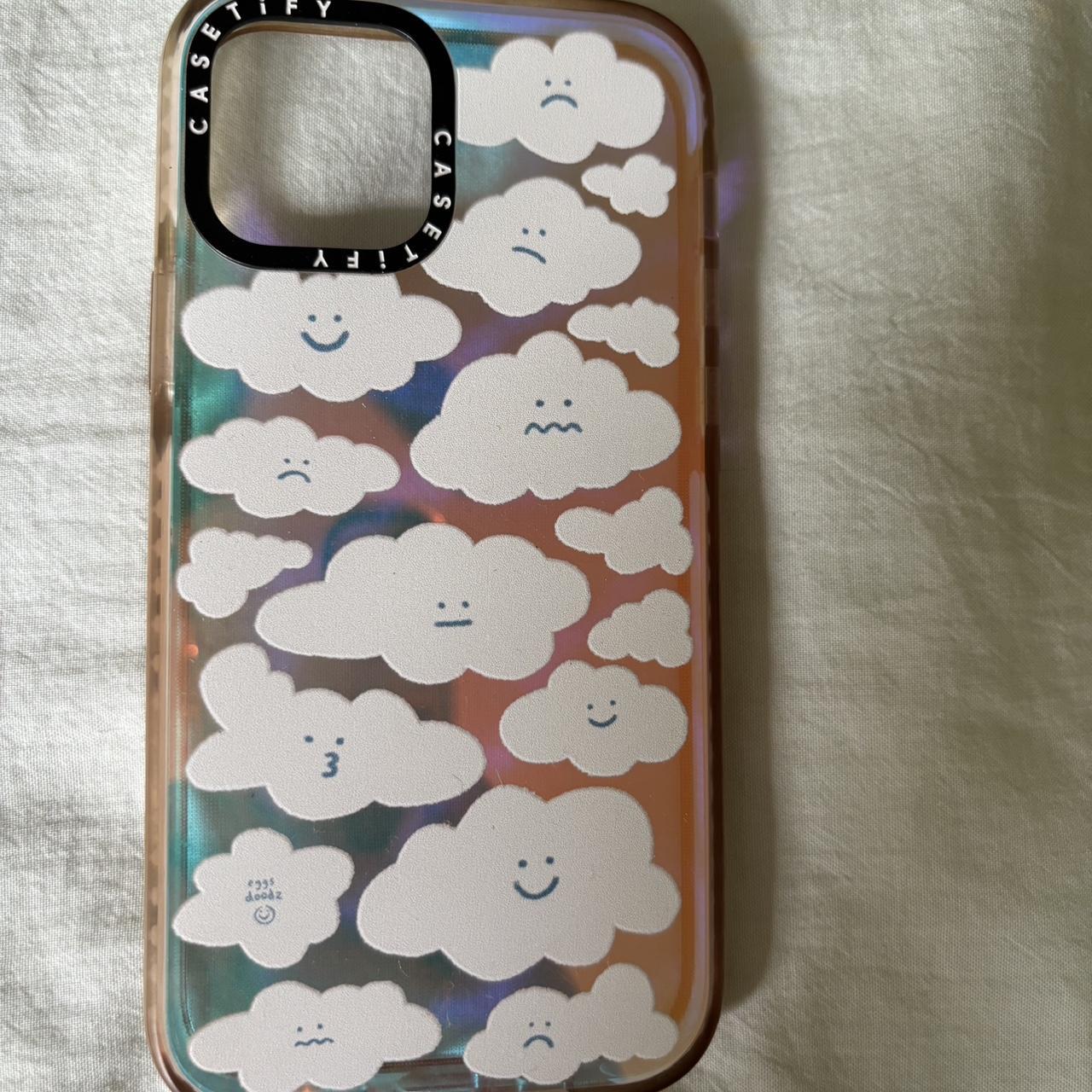 iphone 12 casetify case that’s iridescent with clouds - Depop