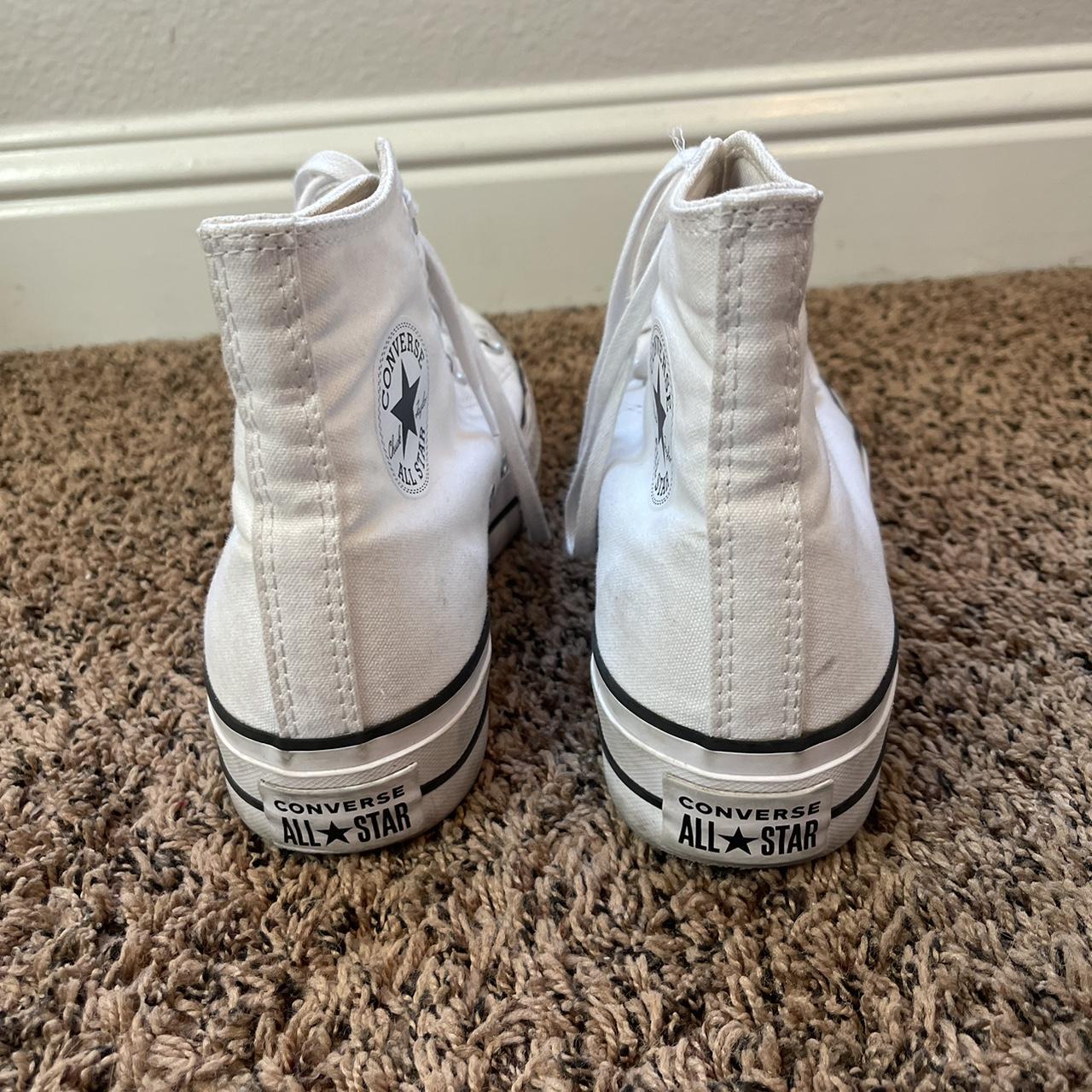White platform converse ~ Women’s size 10 ~ A few... - Depop