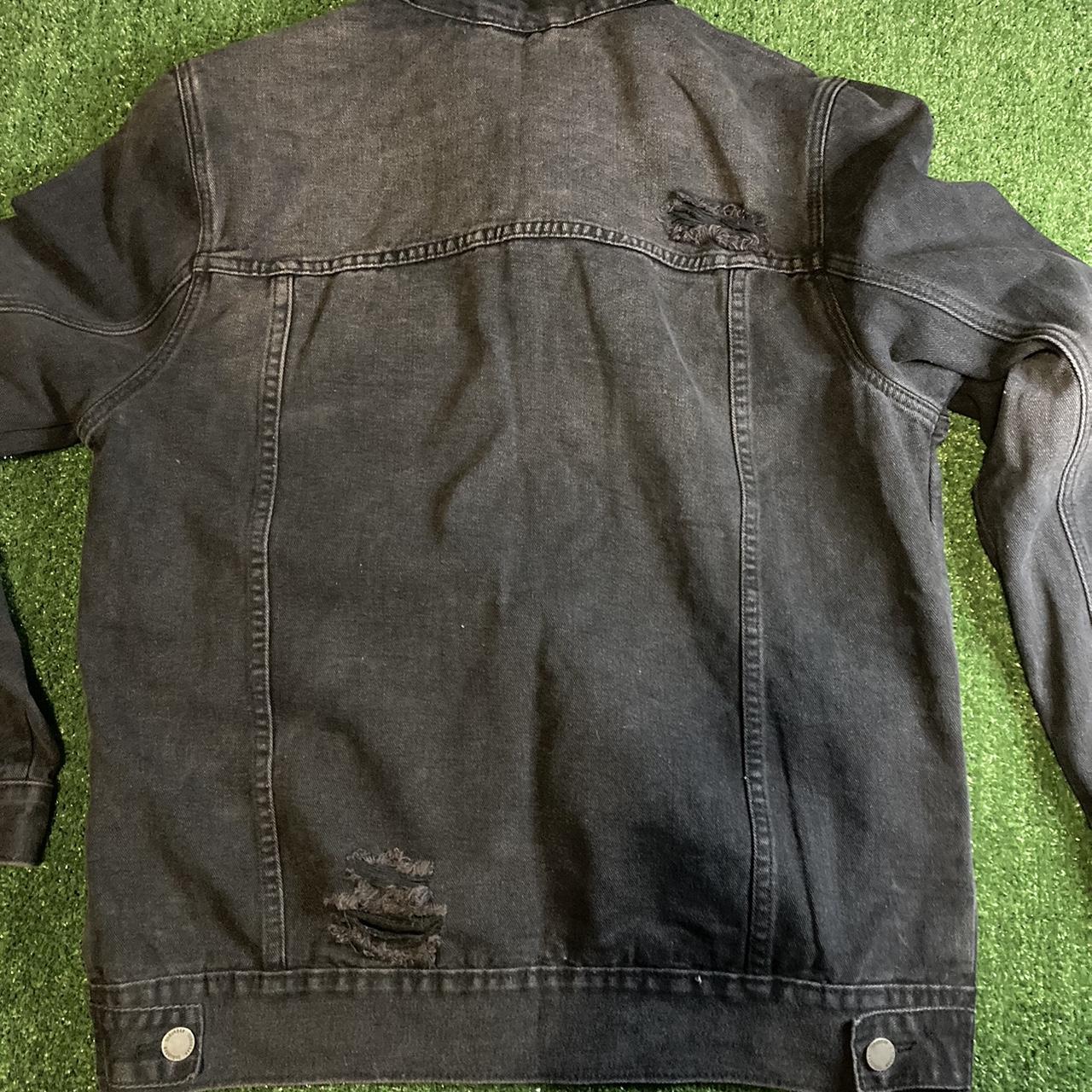 Jean jacket black Free shipping after first item in... - Depop