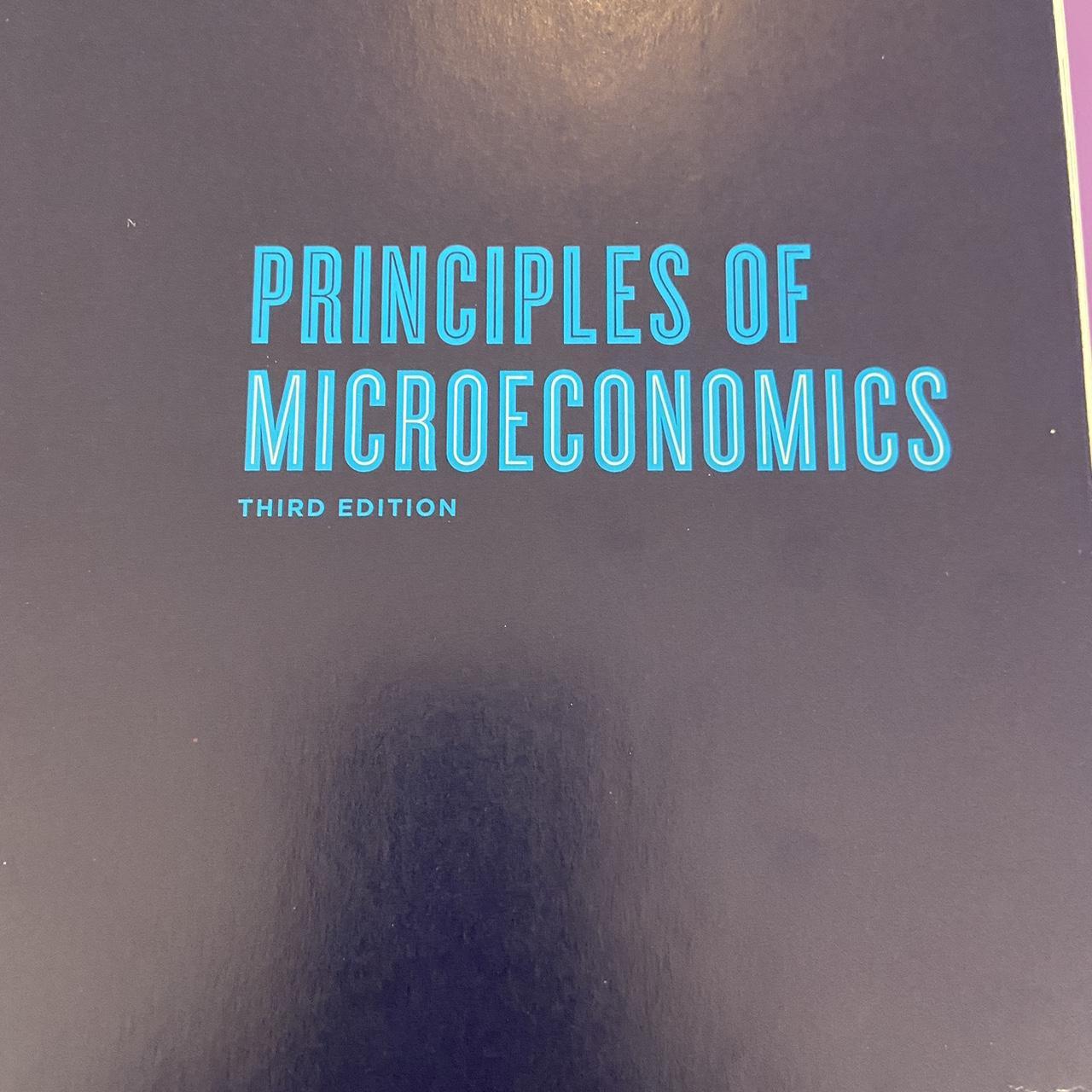 Principles of Microeconomics textbook Selling this... - Depop