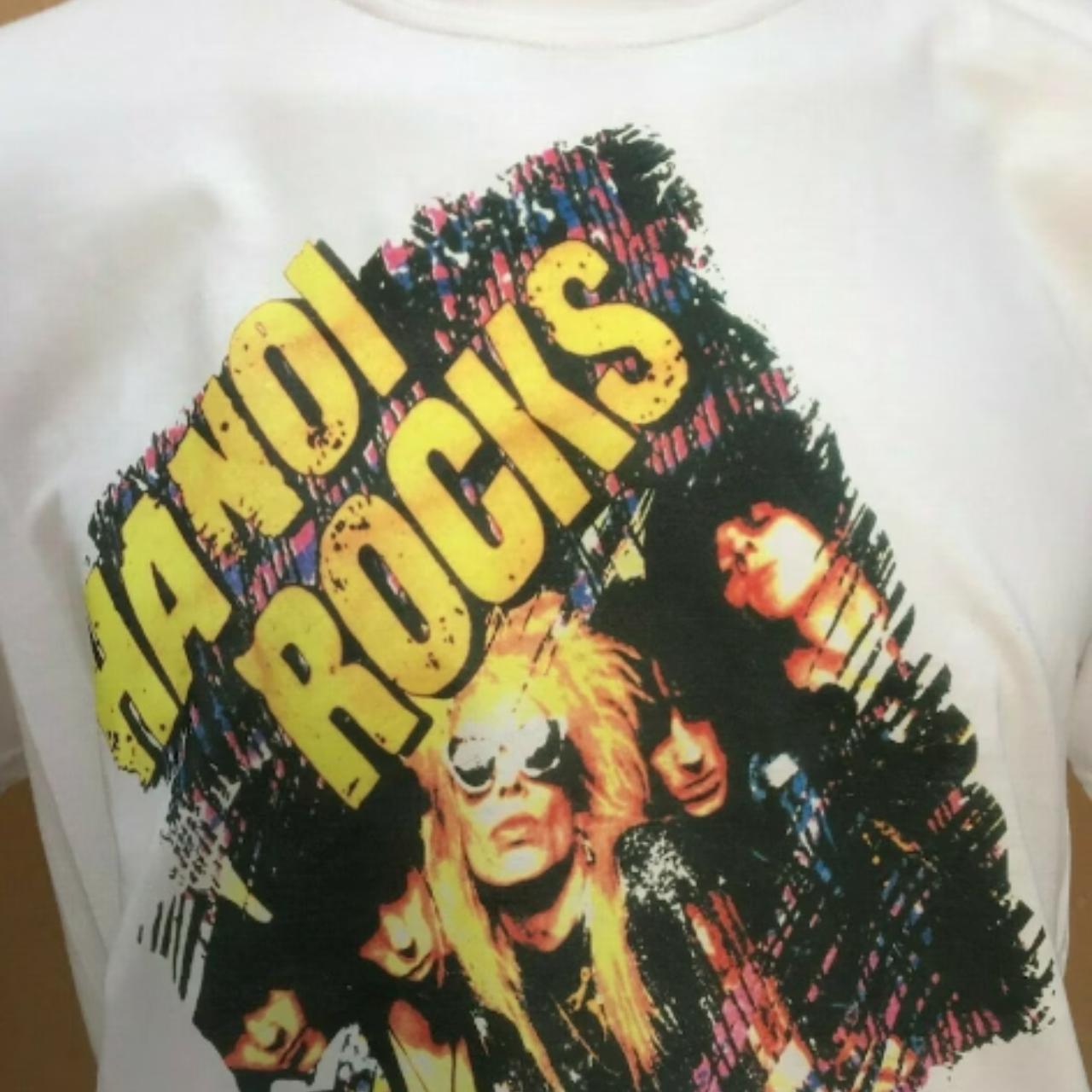 Hanoi Rocks - rock music band white t shirt | Depop
