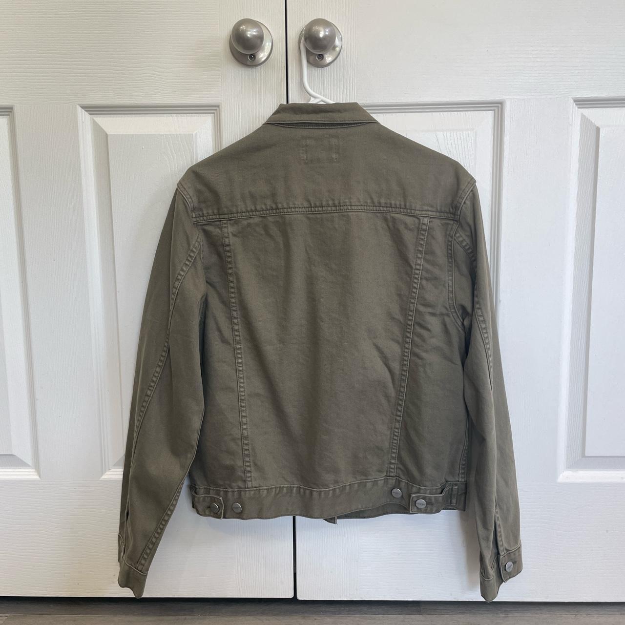 Insight Denim Jacket - Olive Green - Medium... - Depop