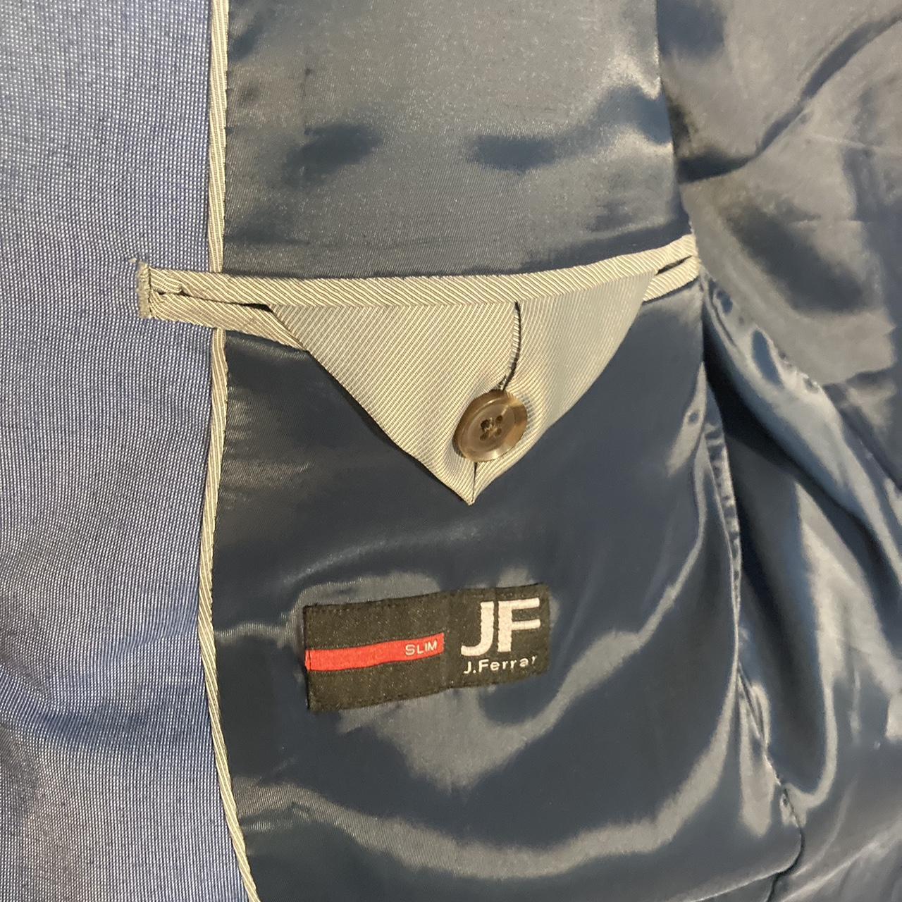 JF J.Ferrar Men's Blue Jacket | Depop