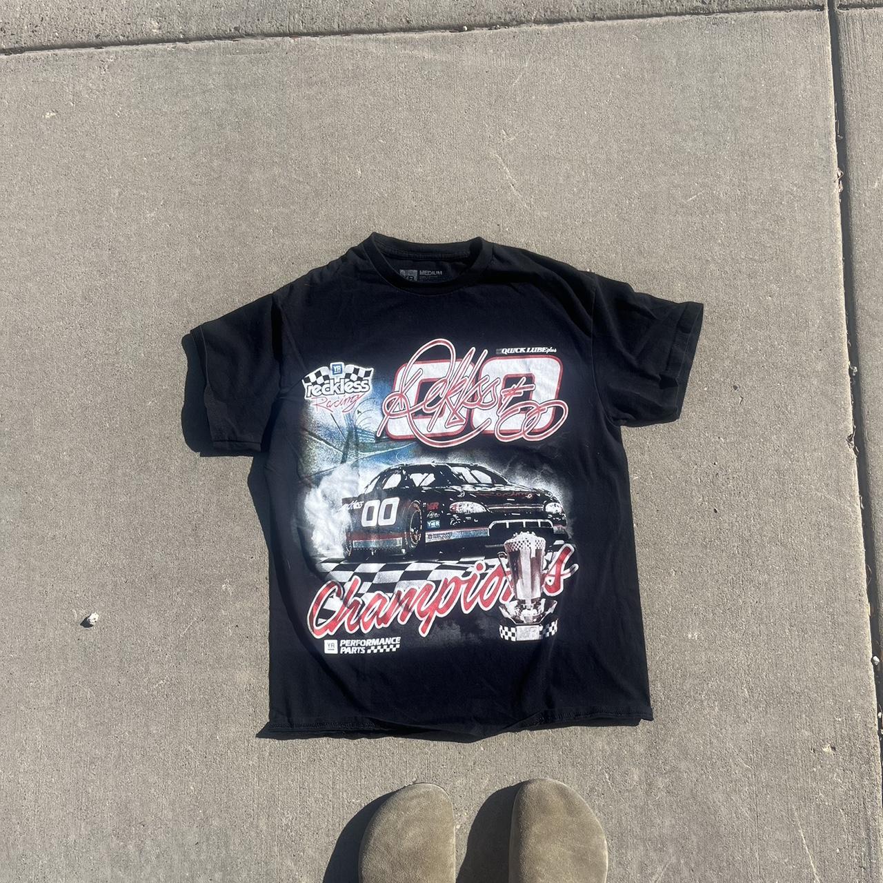 Y2K Racing t shirt size M #nike - Depop