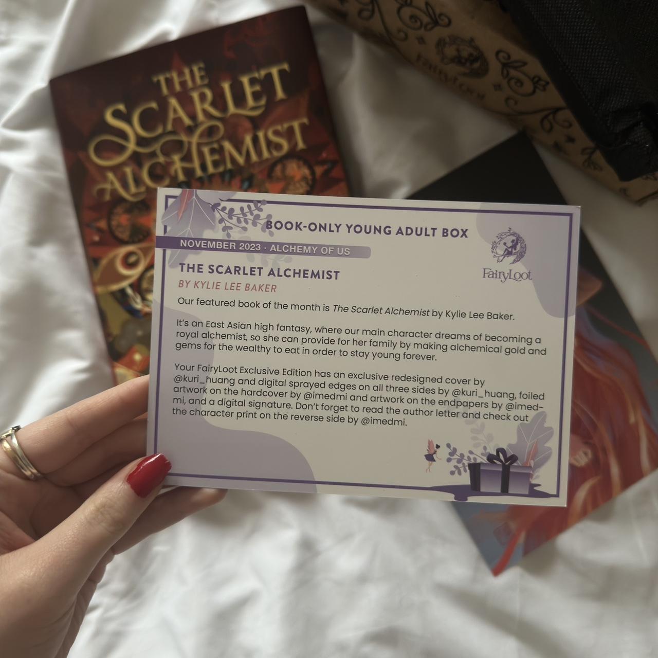 fairyloot the scarlet alchemist book only box brand... - Depop