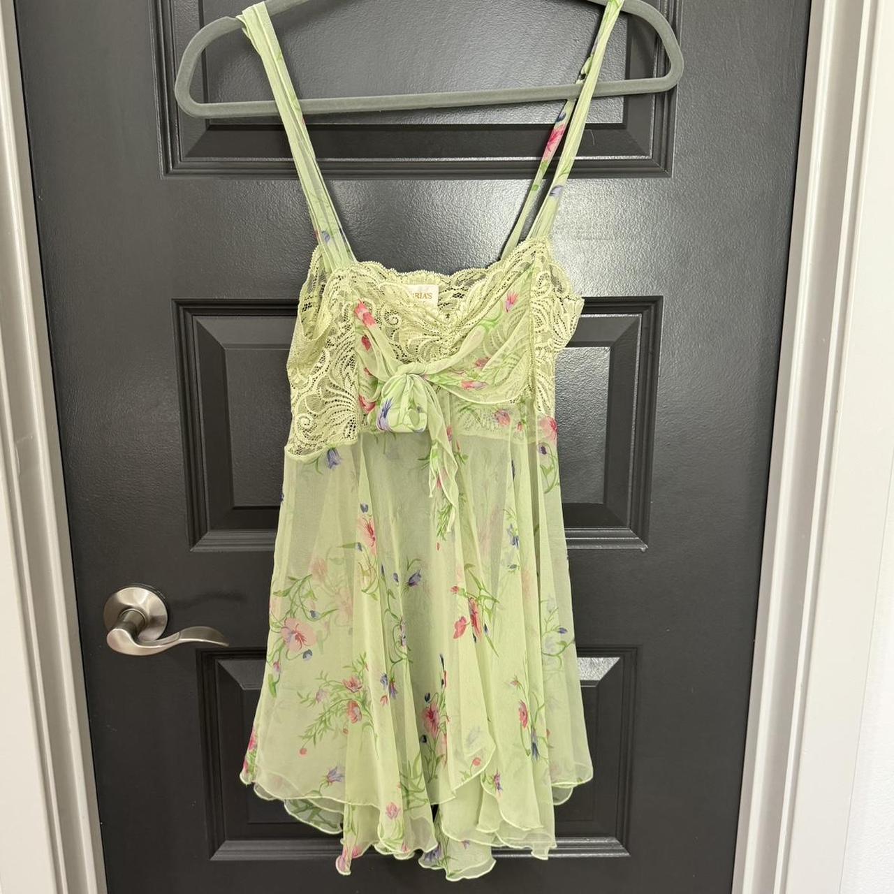 Rare 70s Victoria’s Secret gold label green fairy... | Depop