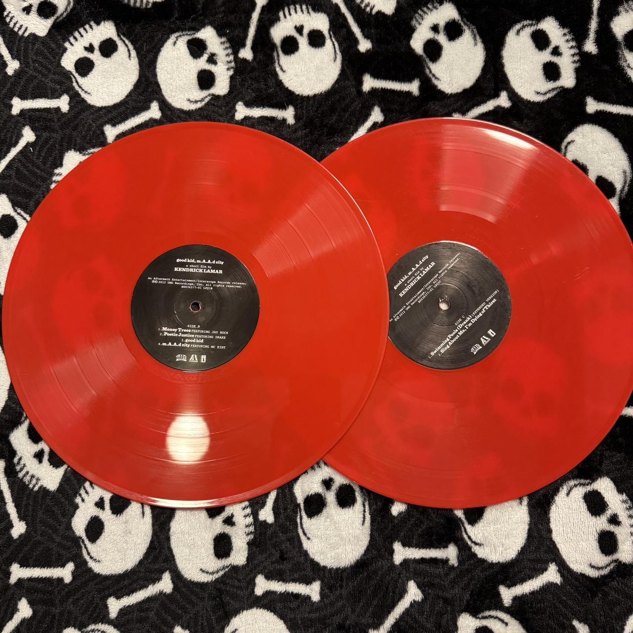 Red 2xLP Kendrick Lamar “good kid m.A.A.d city”... - Depop