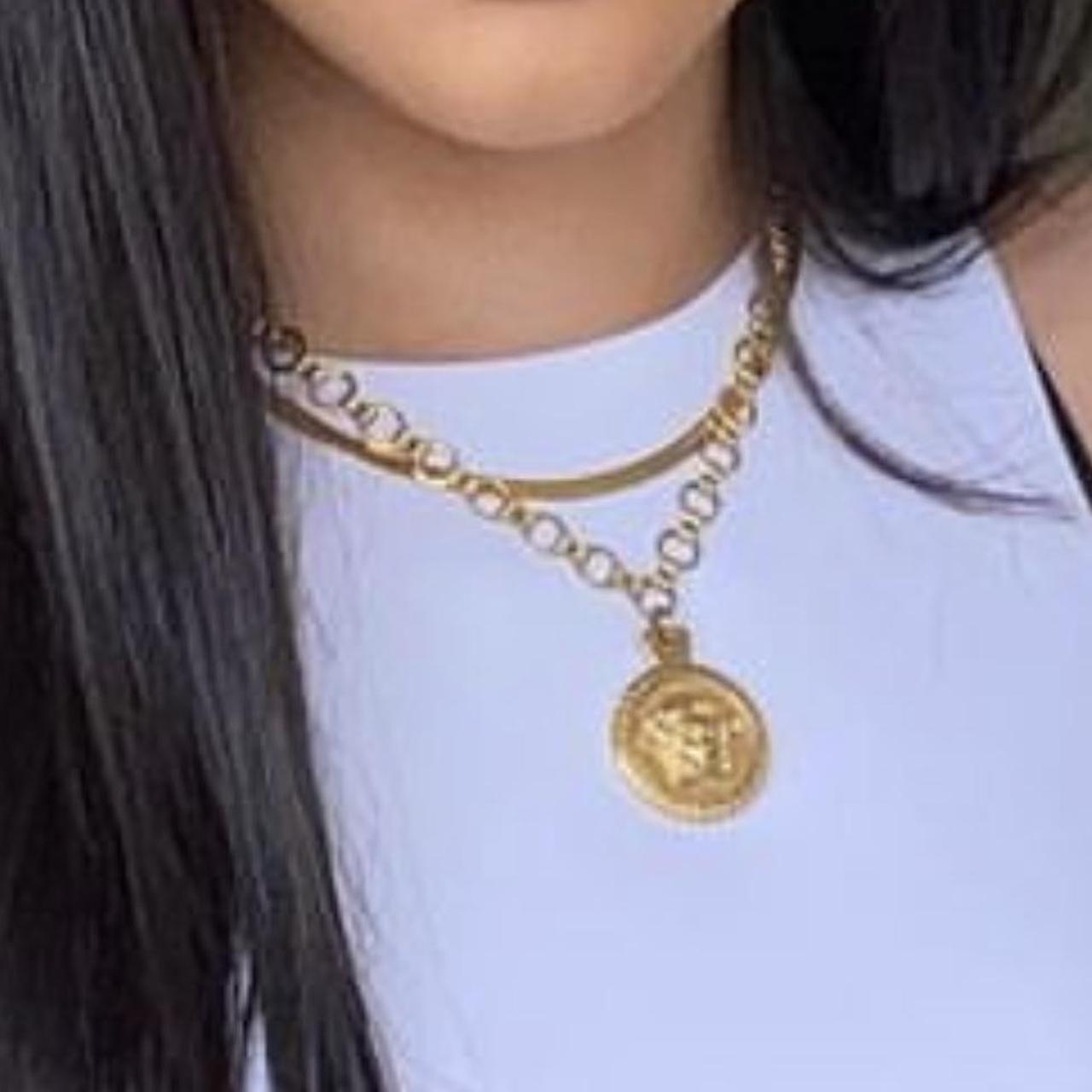 Vintage gold versace necklace Love this necklace... - Depop