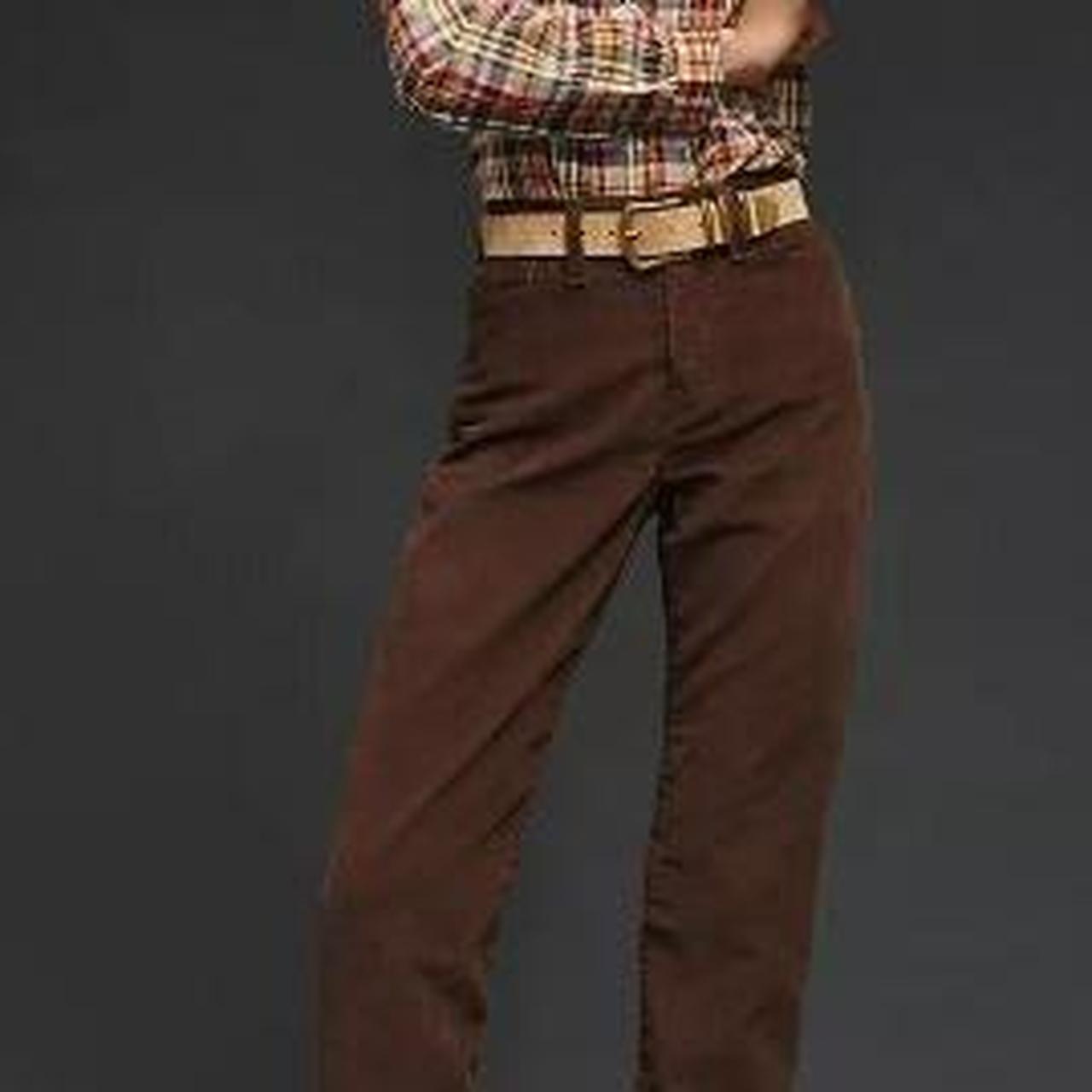 Levis Wedgie Straight Corduroy Jeans Brown Size 27... | Depop