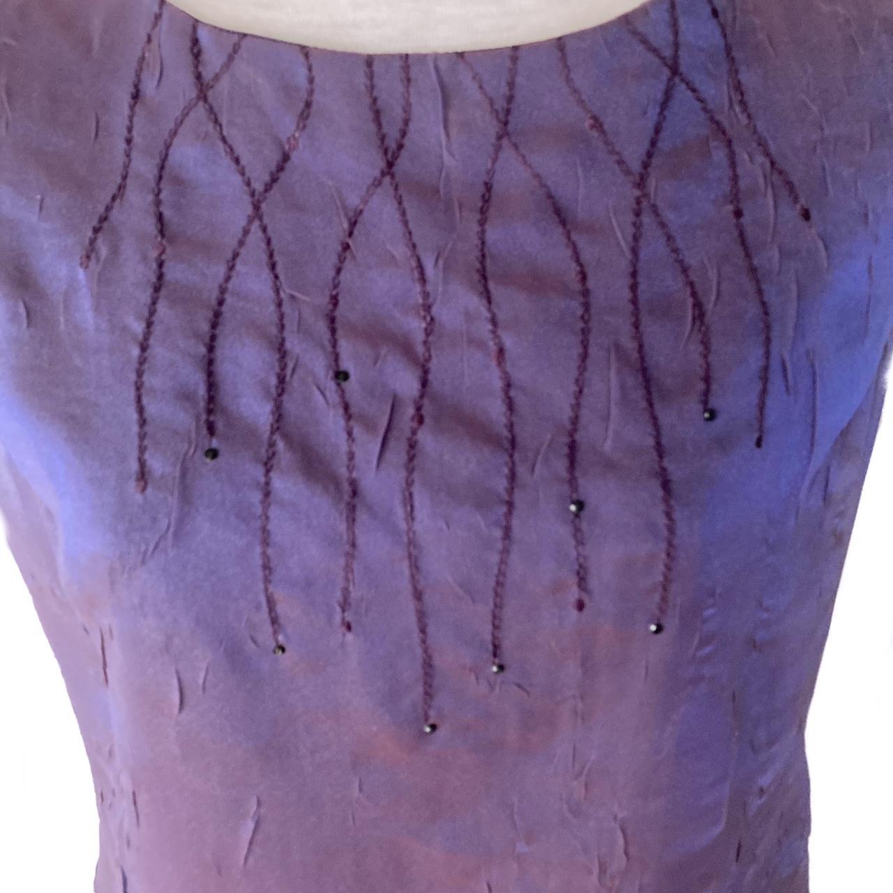 Vintage DUSK shimmery evening sleeveless Top Blouse... - Depop