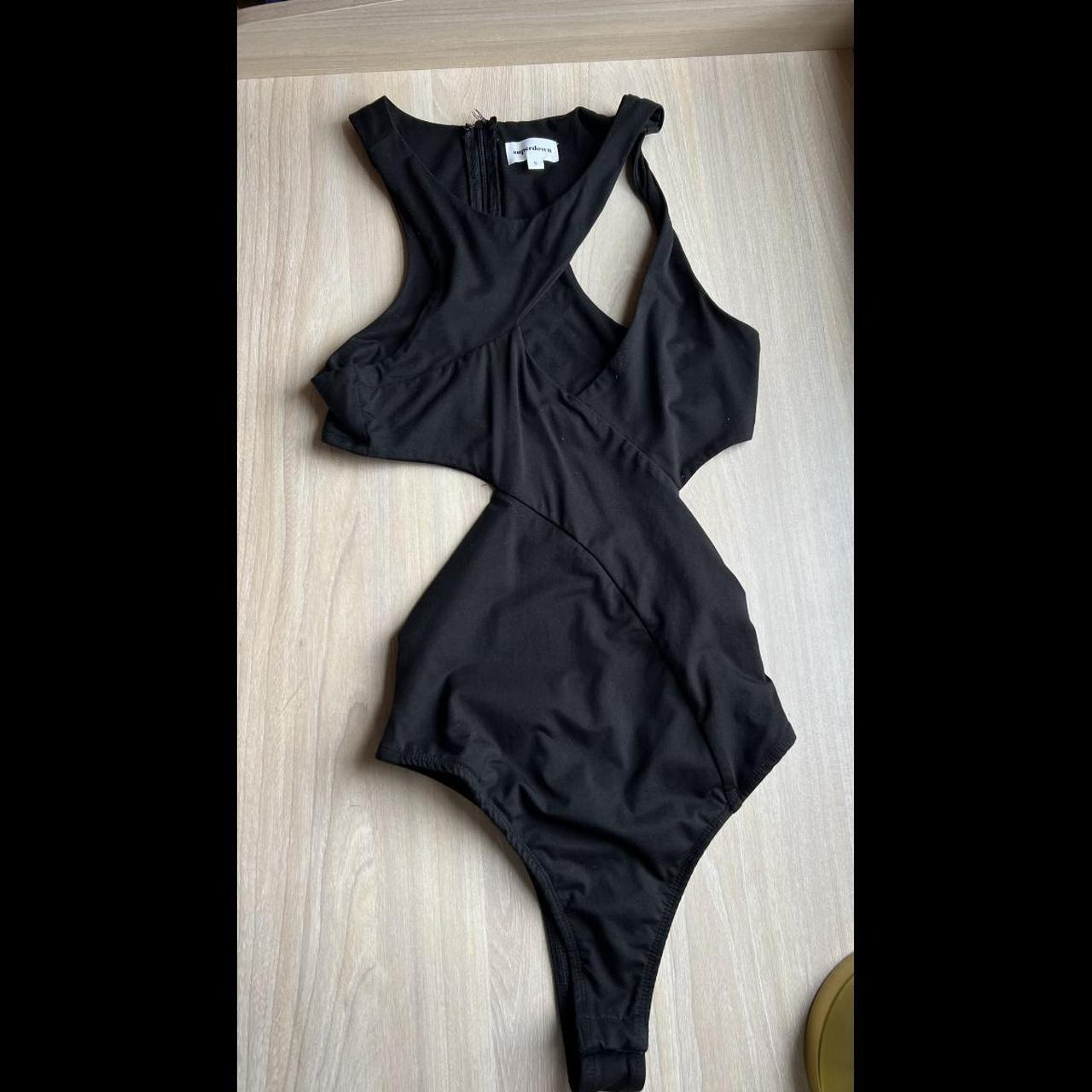 Superdown cut out black body suit! Worn once,... - Depop