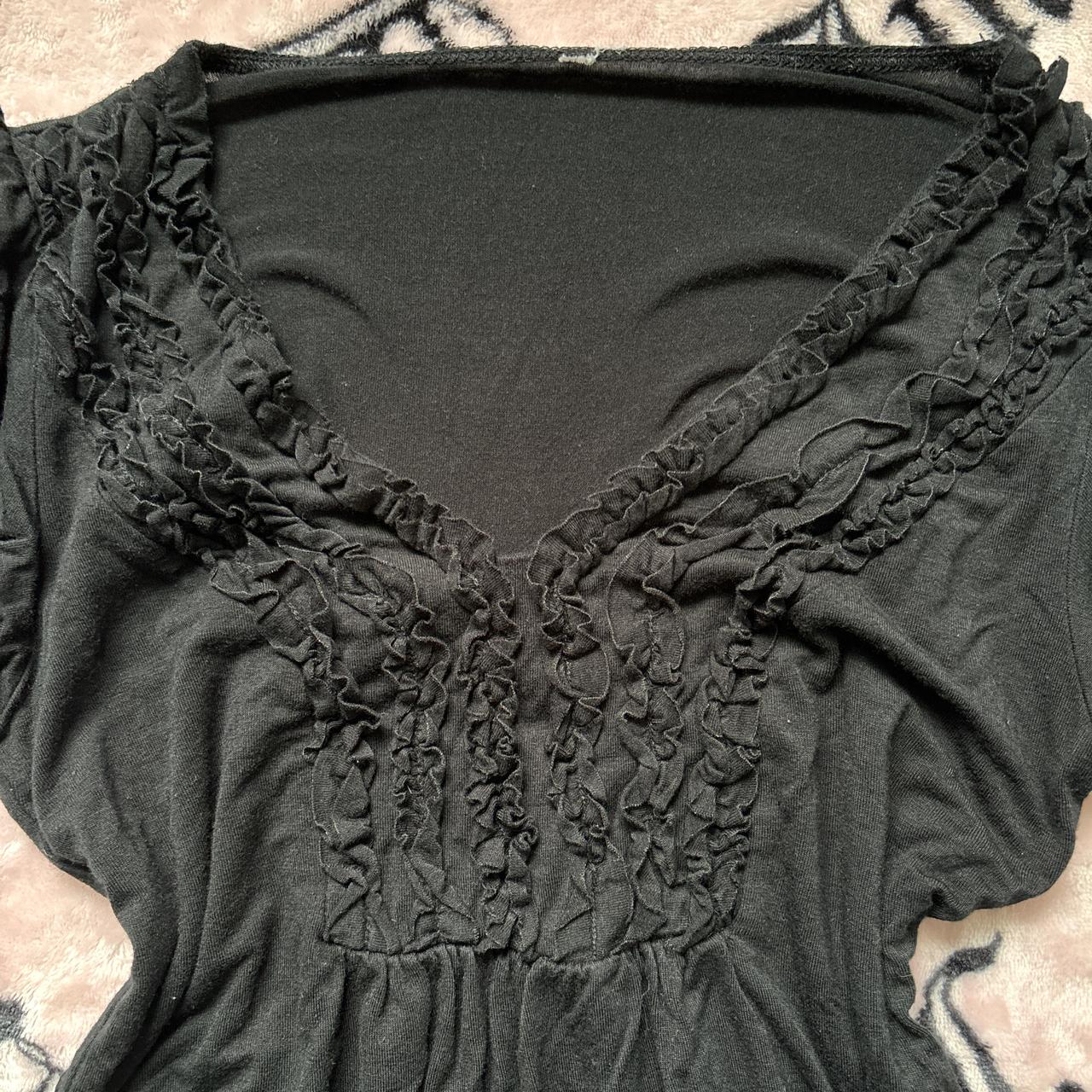 💗 Vampire/Victorian goth style top 💗 Lightly worn... - Depop