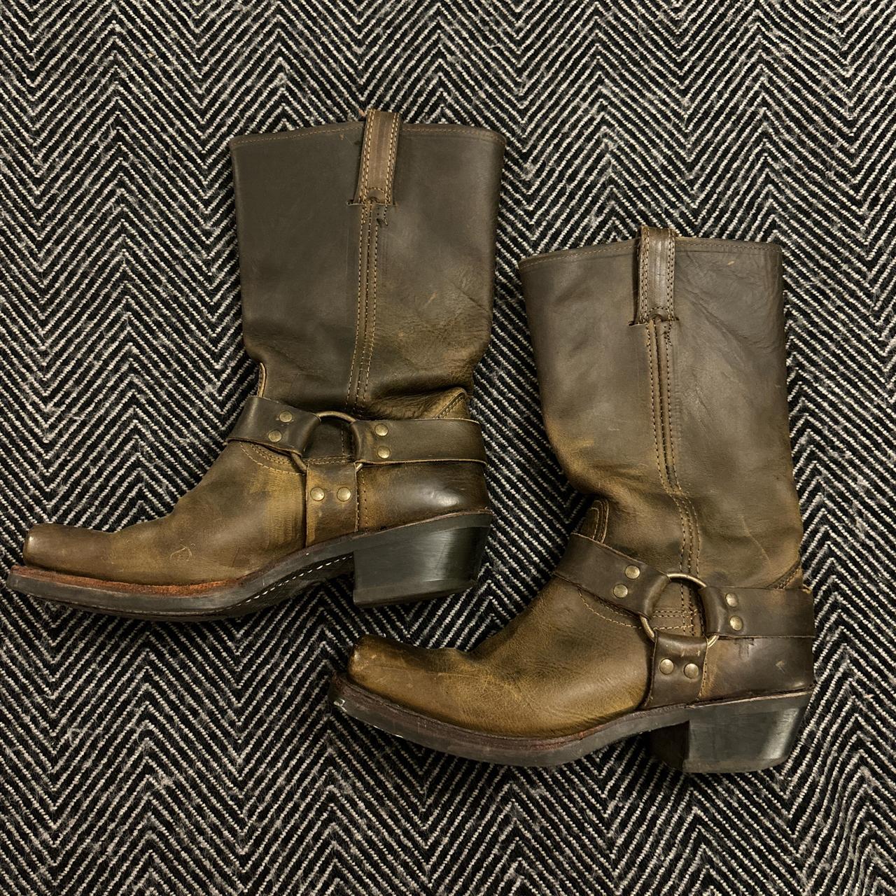 Amazing vintage Frye harness boots! Women’s size... - Depop
